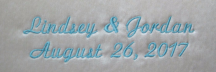 WeddingTalk custom reverse side machine embroidery design (digital dow ...